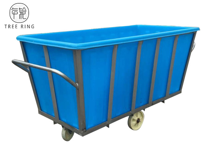Linen Polyethylene Industri Plastik Laundry Troli Keranjang Di Atas ...