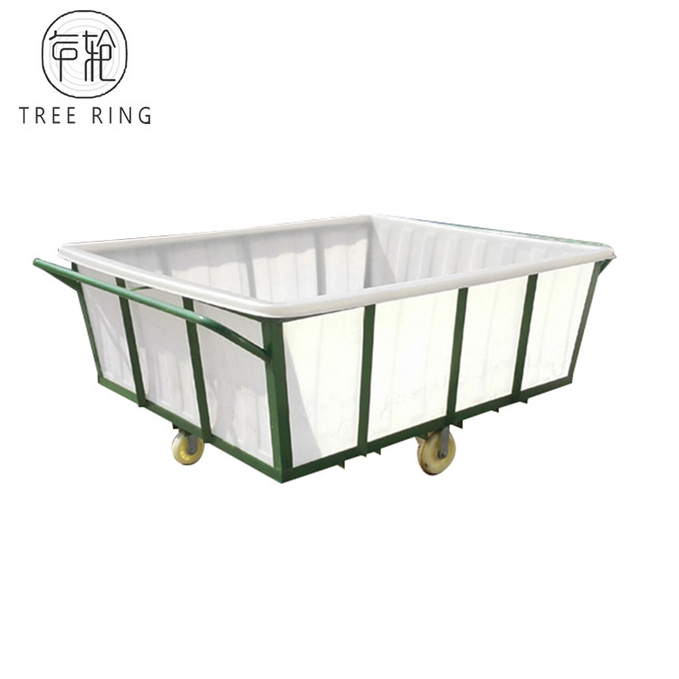 1500 Liter Persegi Poly Box Truck Pengolahan Tekstil Untuk Industri Kain