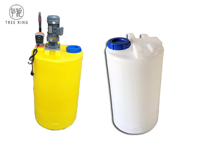 Tangki Dosis Kimia Industri 100L Dengan Agitator 0.37KW, Indikator Level